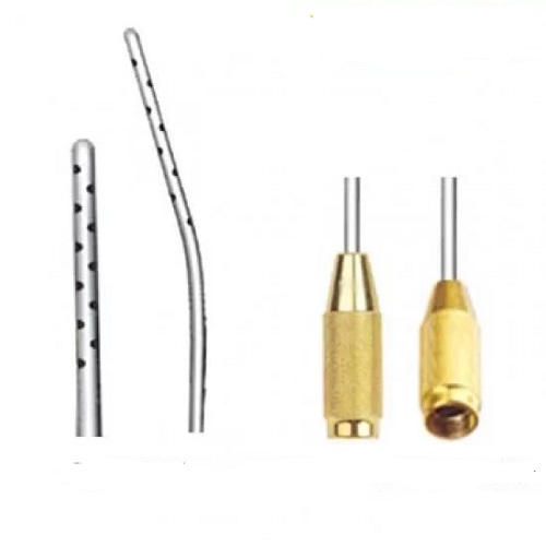 Infiltration Bayonet Shape Liposuction Cannula Curved - Liposuction ...